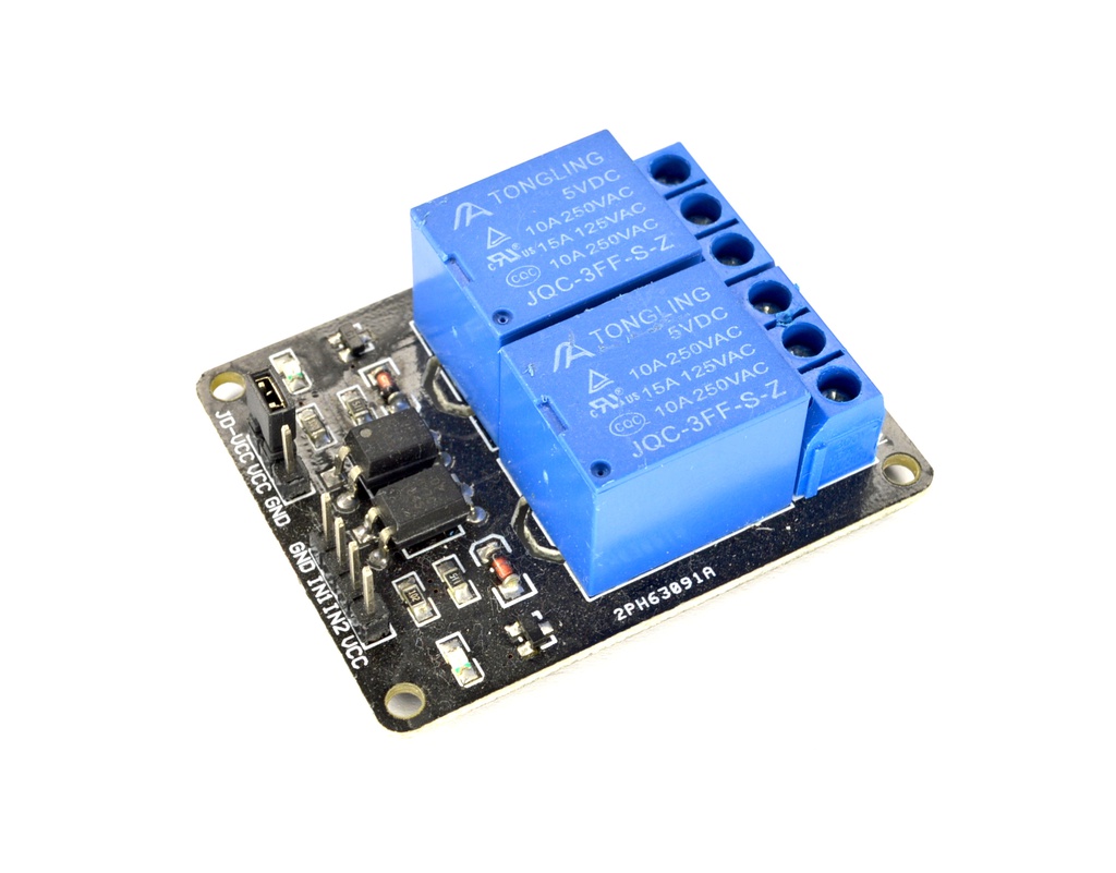 Módulo Relé 5V 10A de 2 canales | Digital CoDesign