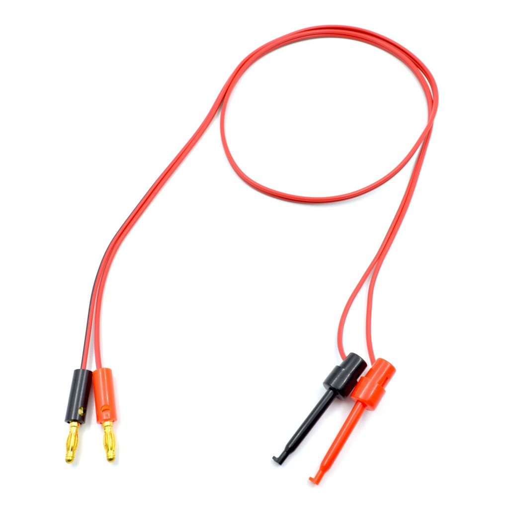 Par de cables banana con terminación en punta para medidas 1m | Digital ...