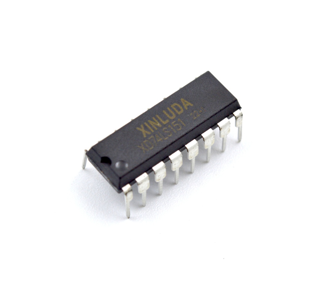 Multiplexor digital 8 a 1 74LS151 DIP-16 | Digital CoDesign
